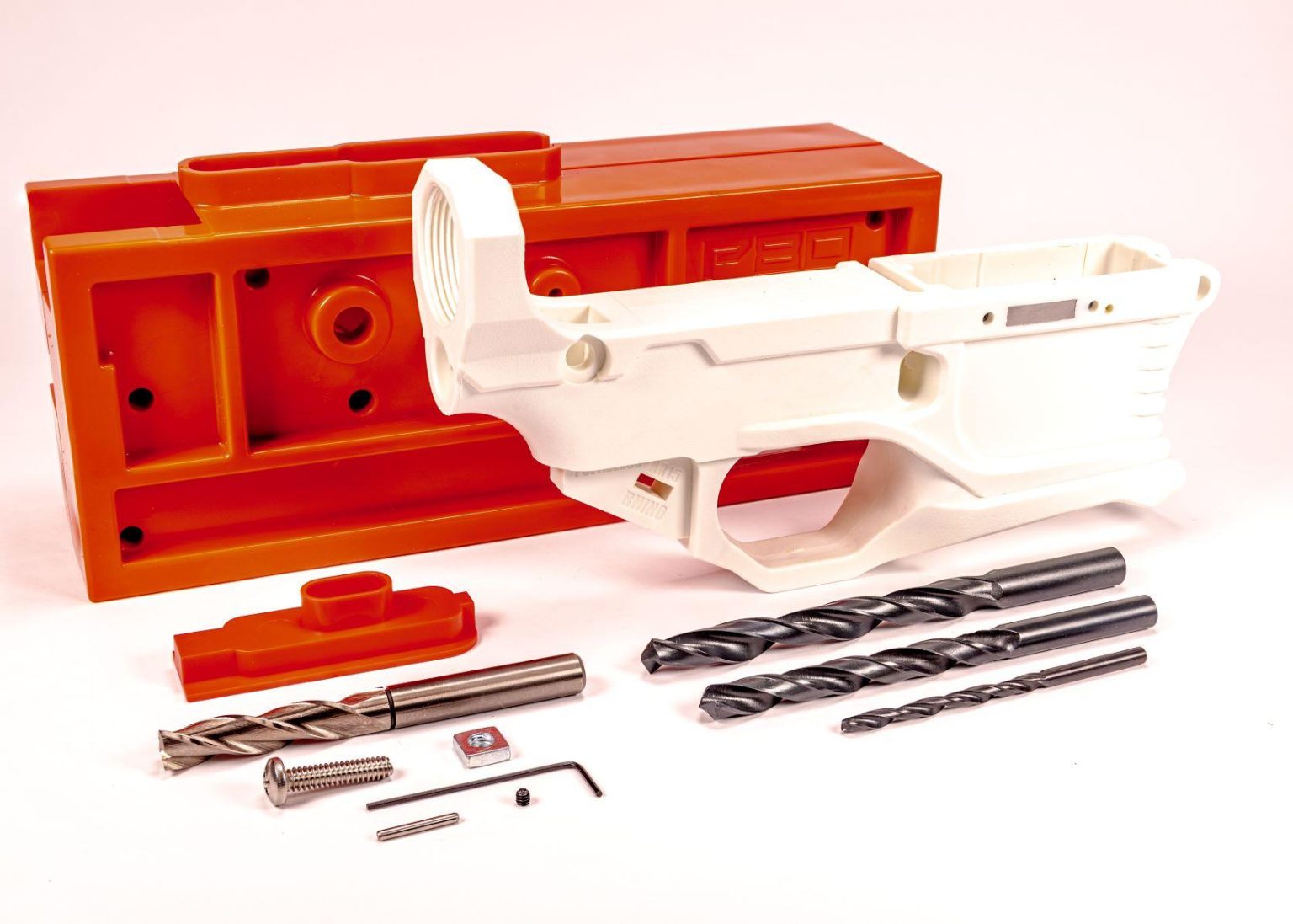 RL556v3 80% AR15 Lower – White - polymer 80